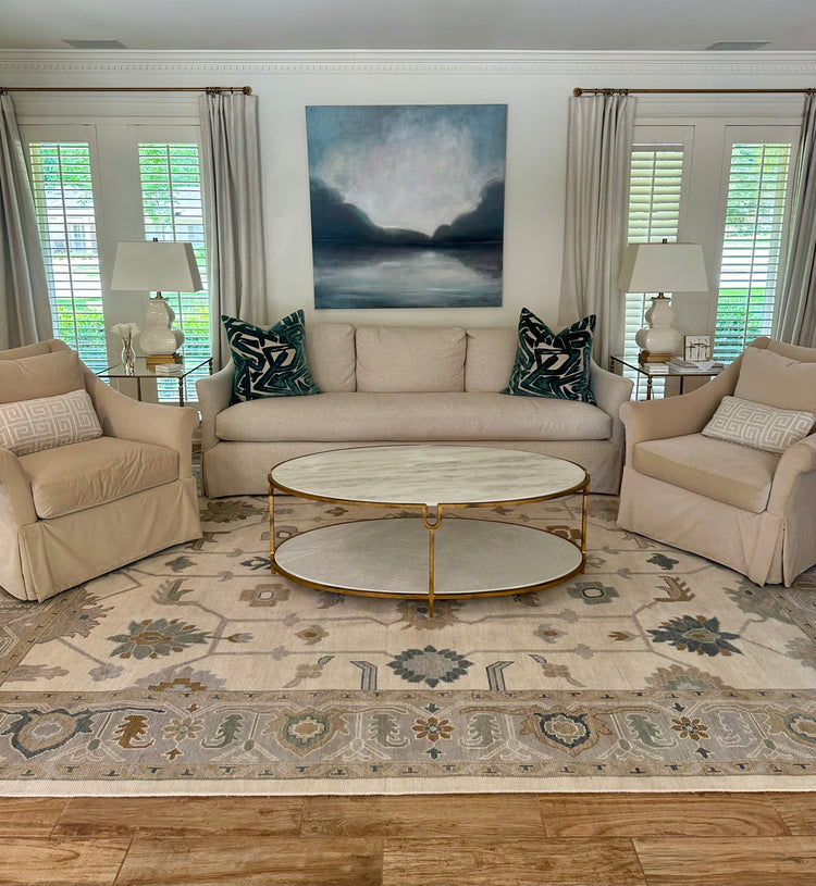 Ollie Modern Oushak Rug | Made to Order – Vintage Rugs by the Bay